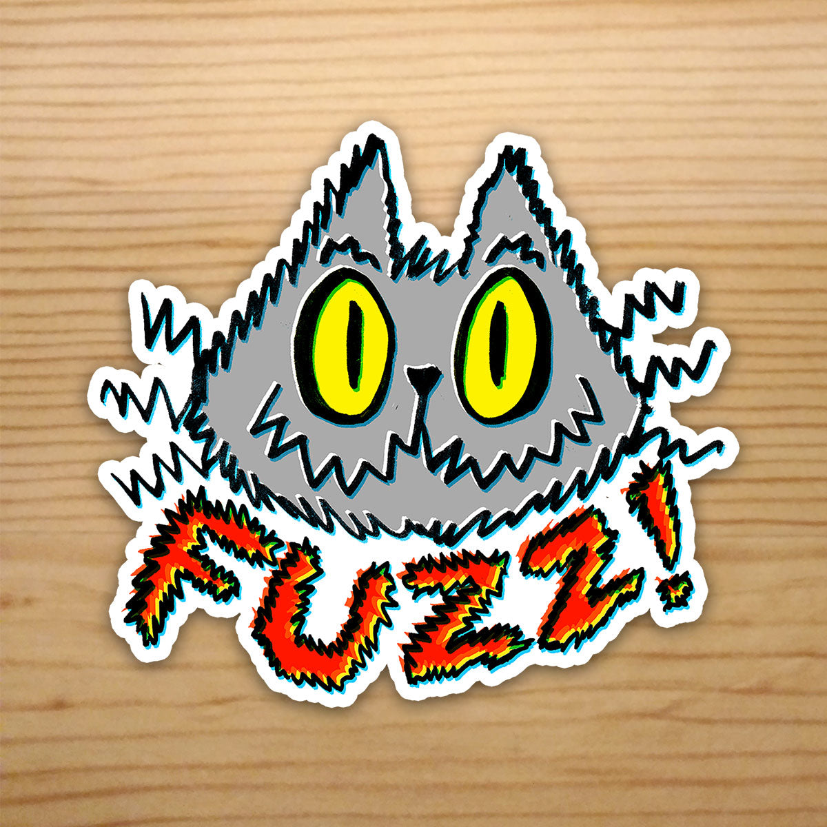 FUZZ! Glossy Vinyl Sticker – heyitsmeu